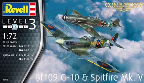Battle-Models > Revell 03710 Combat Set Bf109G-10 + Spitfire Mk.V 1:72